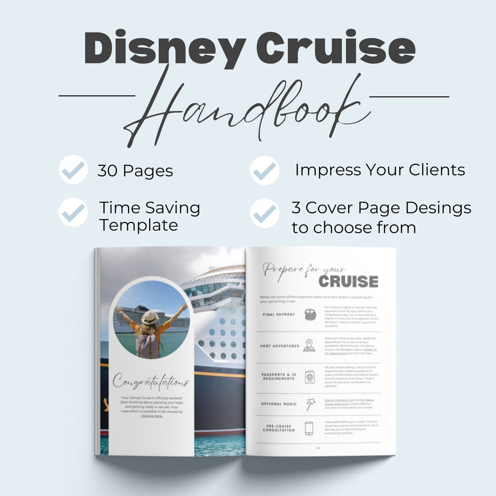 Disney Cruise Like a Pro: Handbook Template for Travel Agents – Travel ...