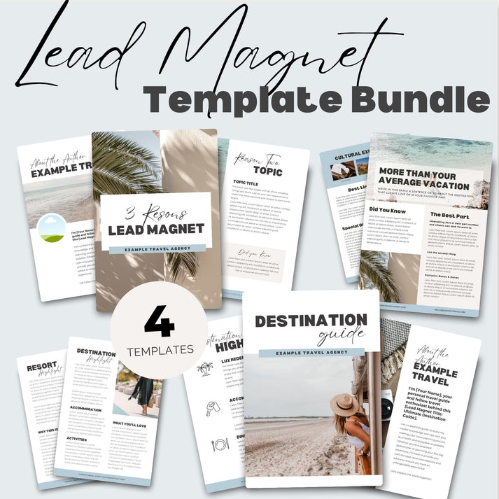 Attract your Dream Clients: Lead Magnet Templates for Travel Agents ...
