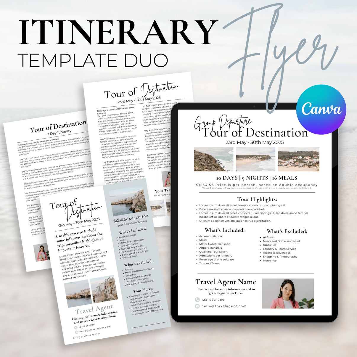 Group Itineraries That Sell Themselves: Travel Agent Templates – Travel ...