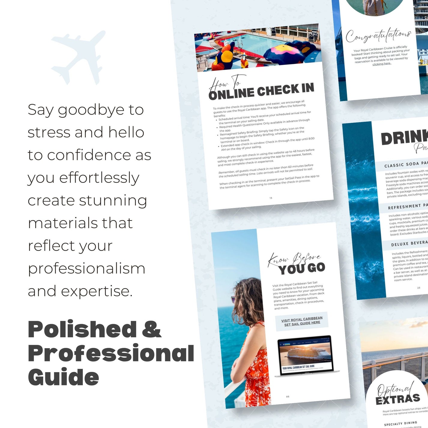 Cruise Travel Agents Dream: Royal Caribbean Handbook Canva Template ...