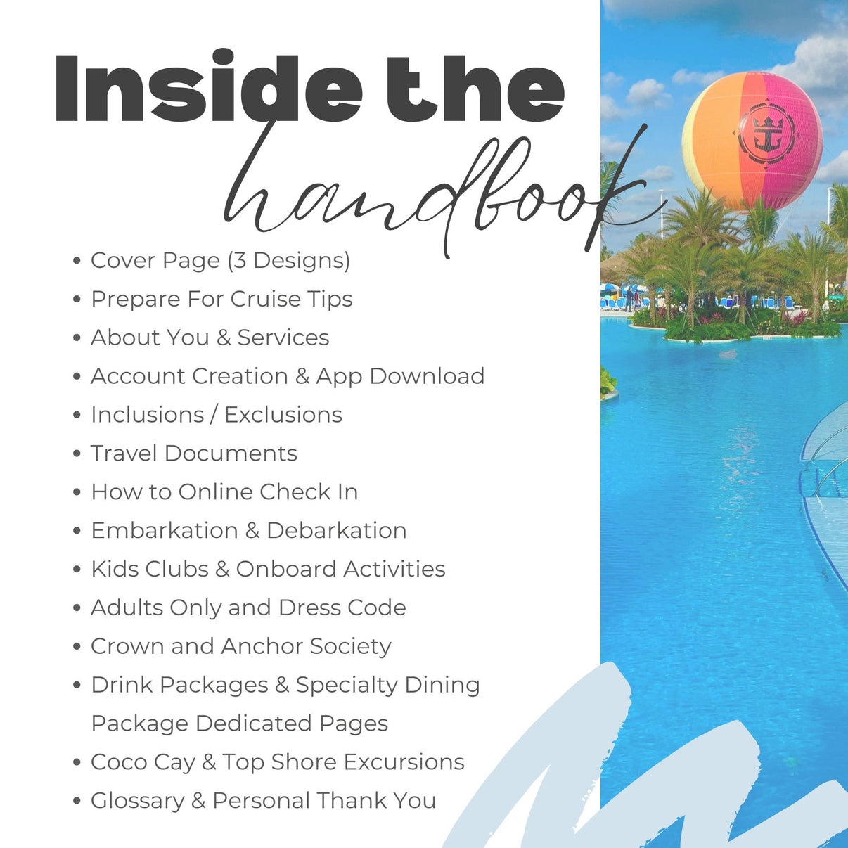 Cruise Travel Agents Dream: Royal Caribbean Handbook Canva Template ...