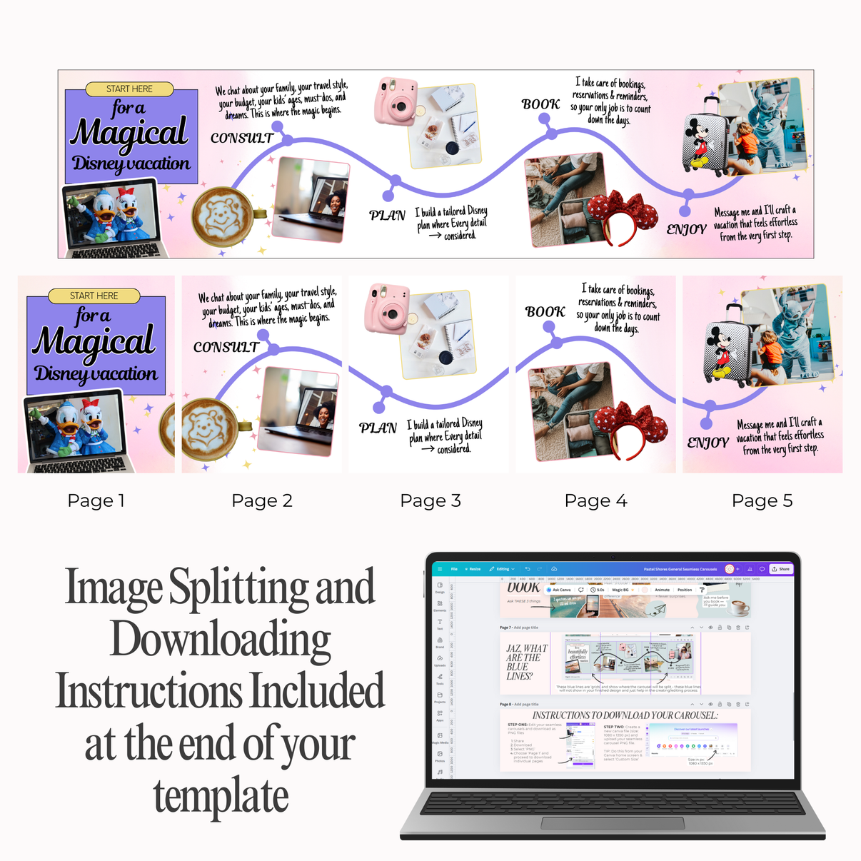 Fairy Dust — Seamless Carousel Templates for Disney Travel Agents ...
