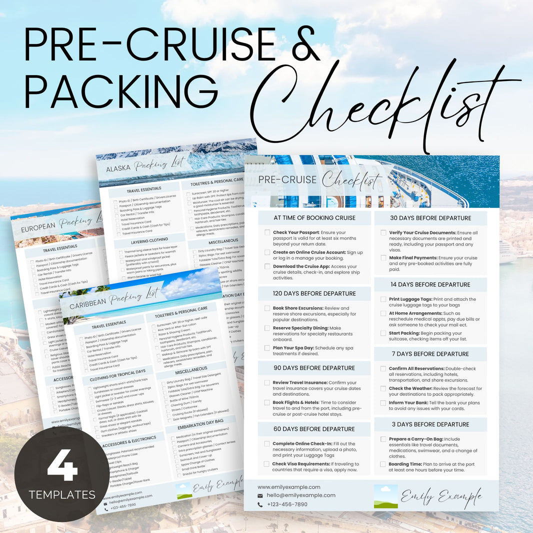 Packing List – Travel Agent Challenge